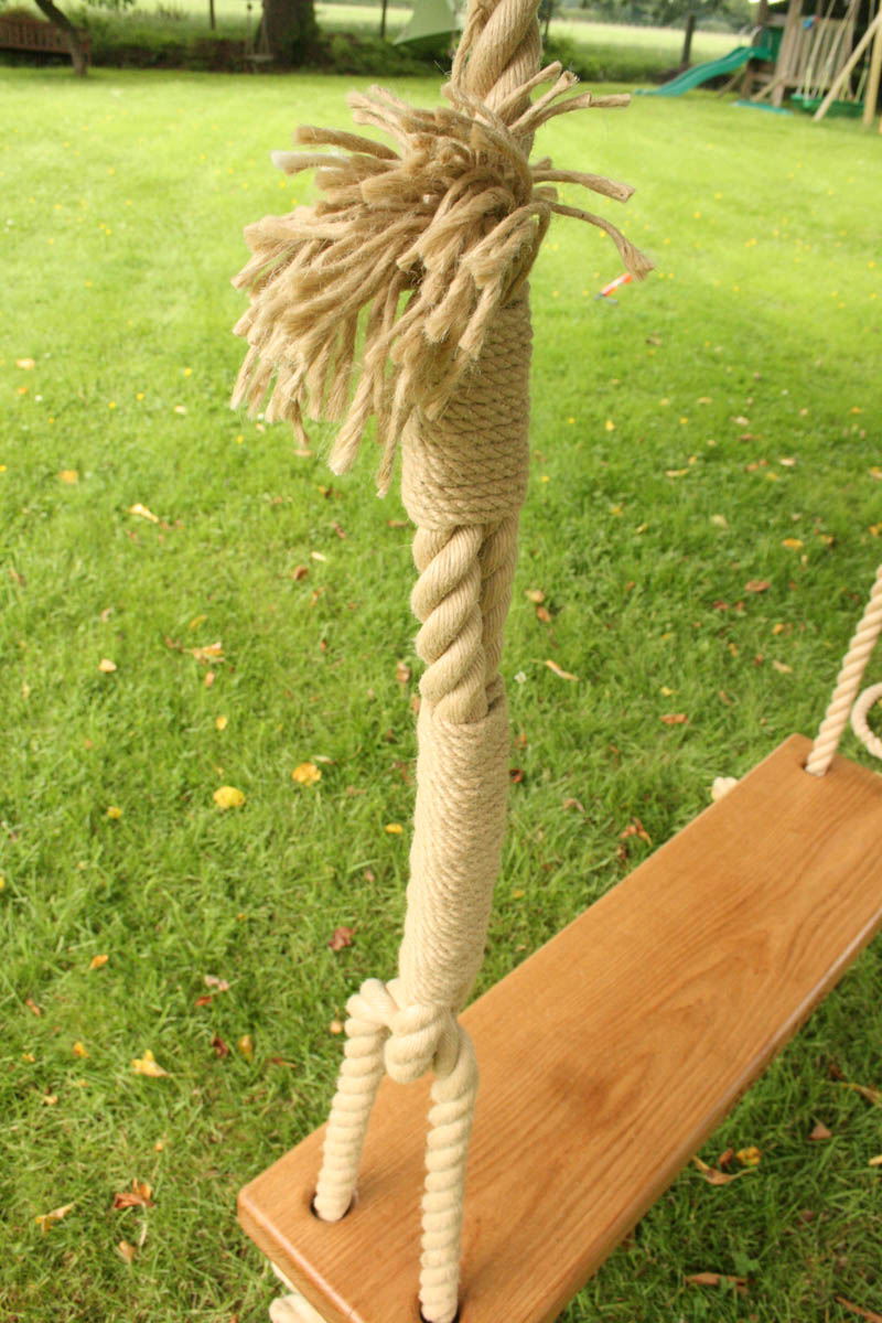 Single Oak Tree Swing - handmade tree swing - garden swing